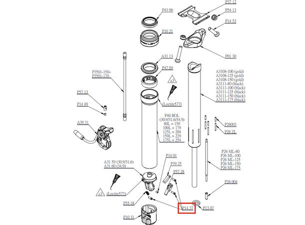 KS Lever/Actuator Pivot Pin Stål - Deler