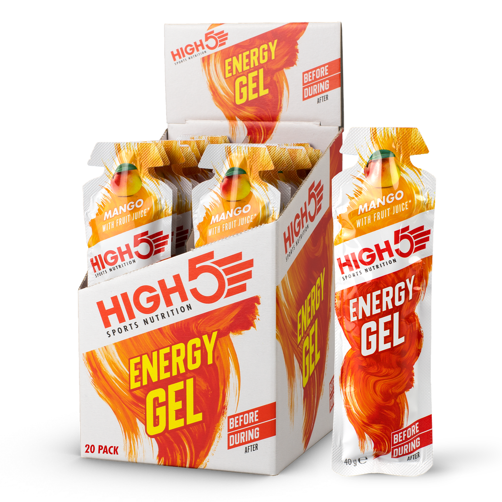 HIGH5 EnergyGel Mango 20pk, 40gr - Deler
