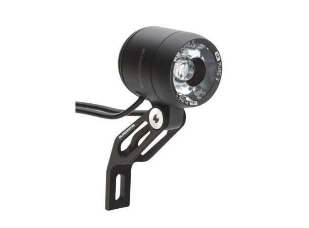 Supernova E3 Pure 3 Frontlykt 205L, Dynamo, Sort, 90g - Deler